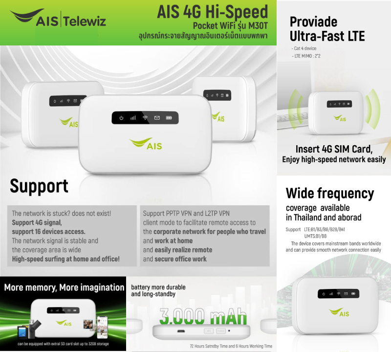 รีวิว Pocket wifi AIS 4G ใช้งานยากไหม?